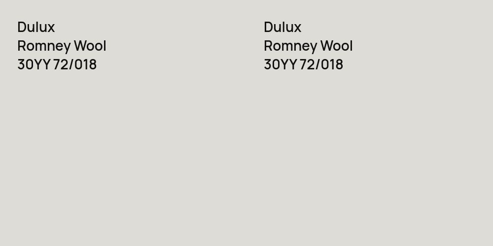 Dulux Romney Wool и Dulux Romney Wool - сравнение цветов